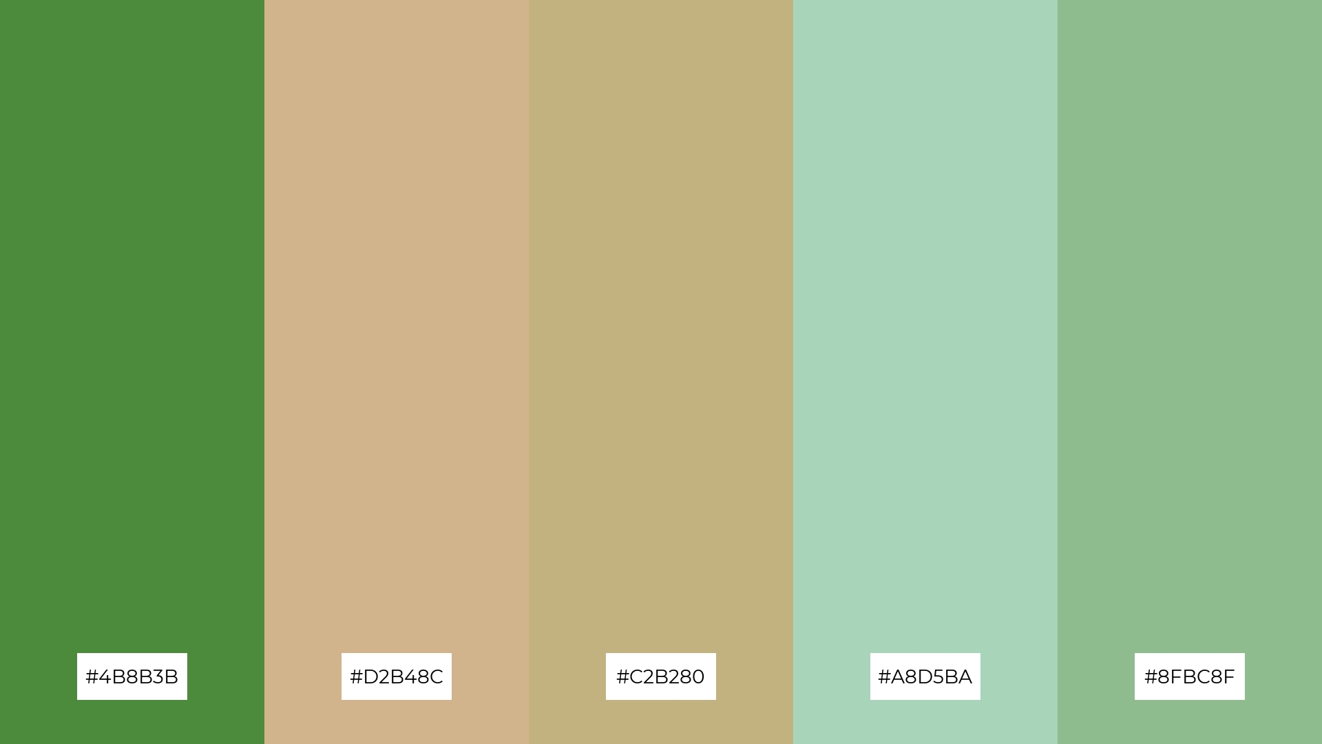 The Best 15 Green Tan Color Palette Combinations