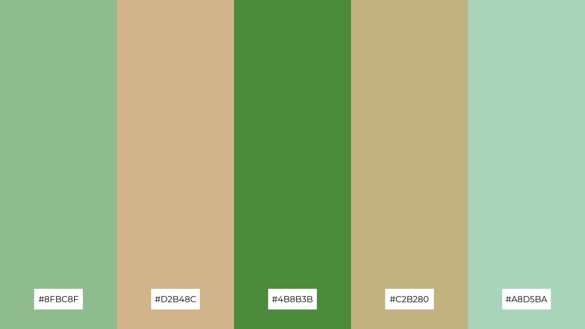 The Best 15 Green Tan Color Palette Combinations