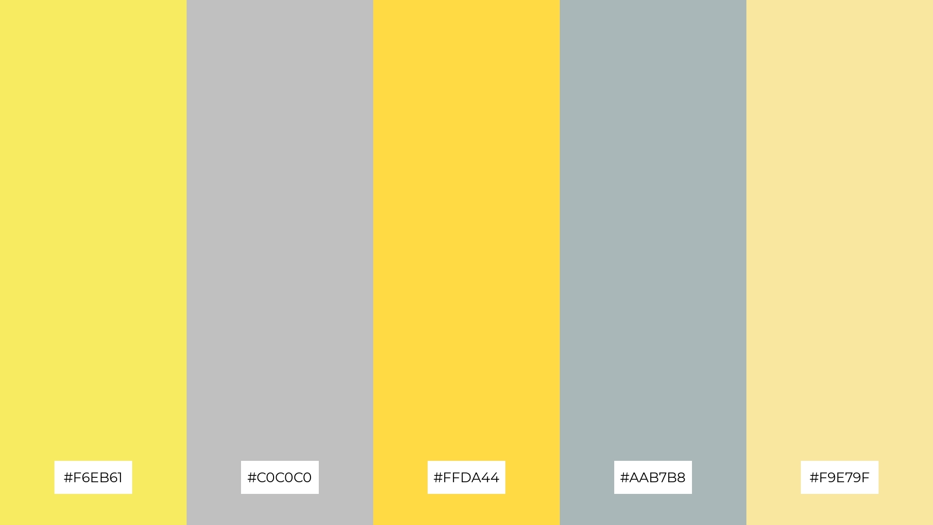 The Best 15 Yellow Gray Color Palette Combinations