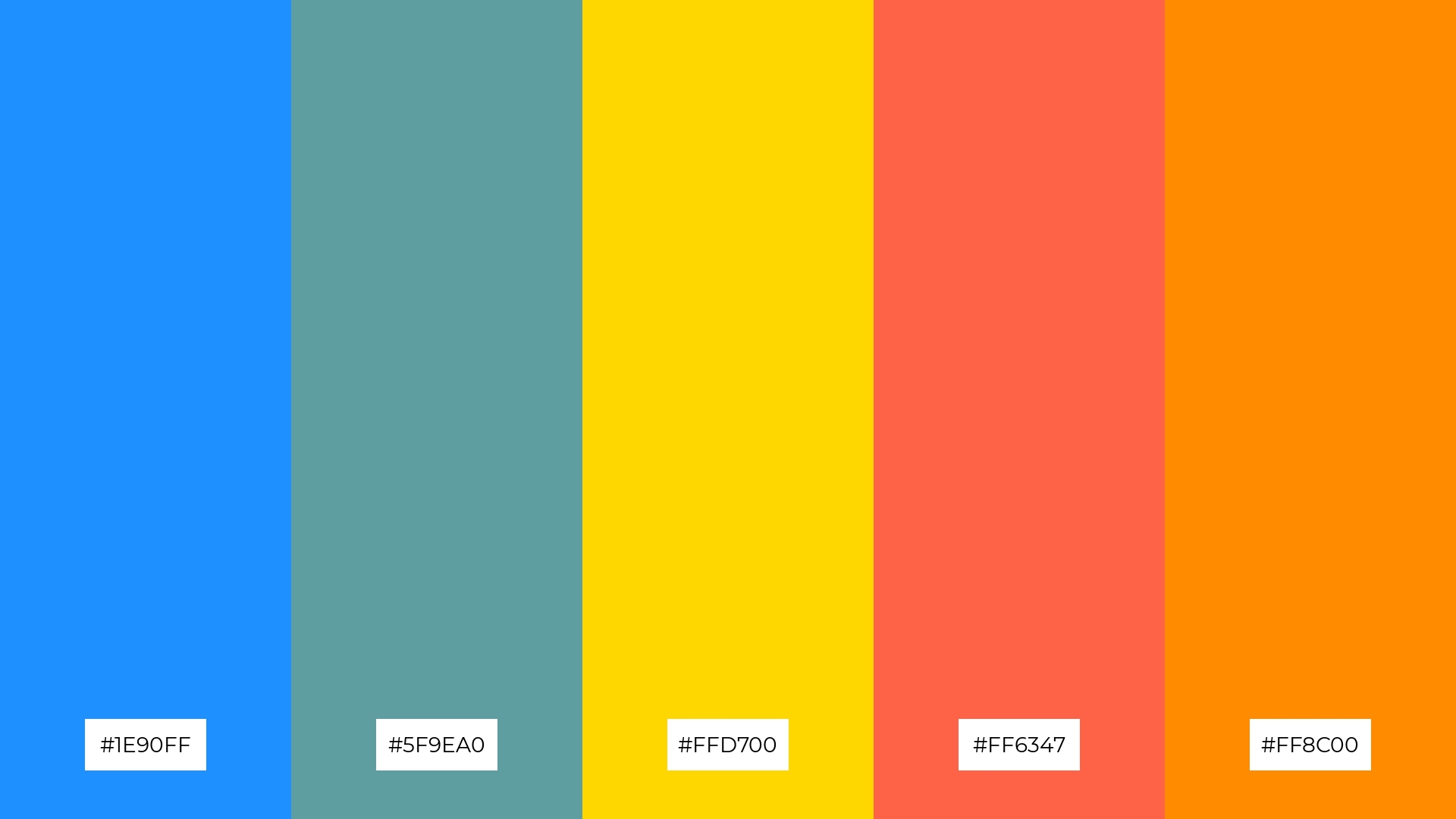 The Best 15 Blue Green Yellow Orange Color Palette Combinations