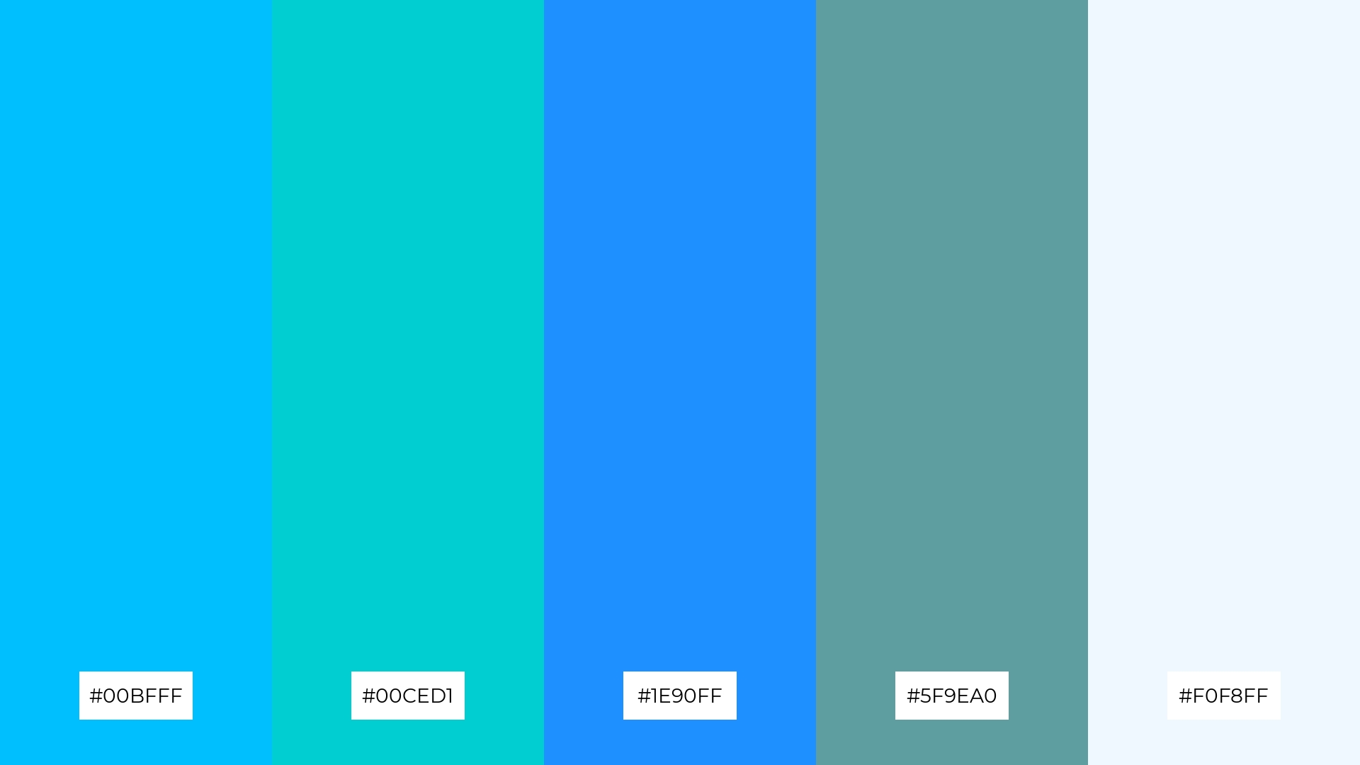 The Best 15 Blue Cyan Color Palette Combinations