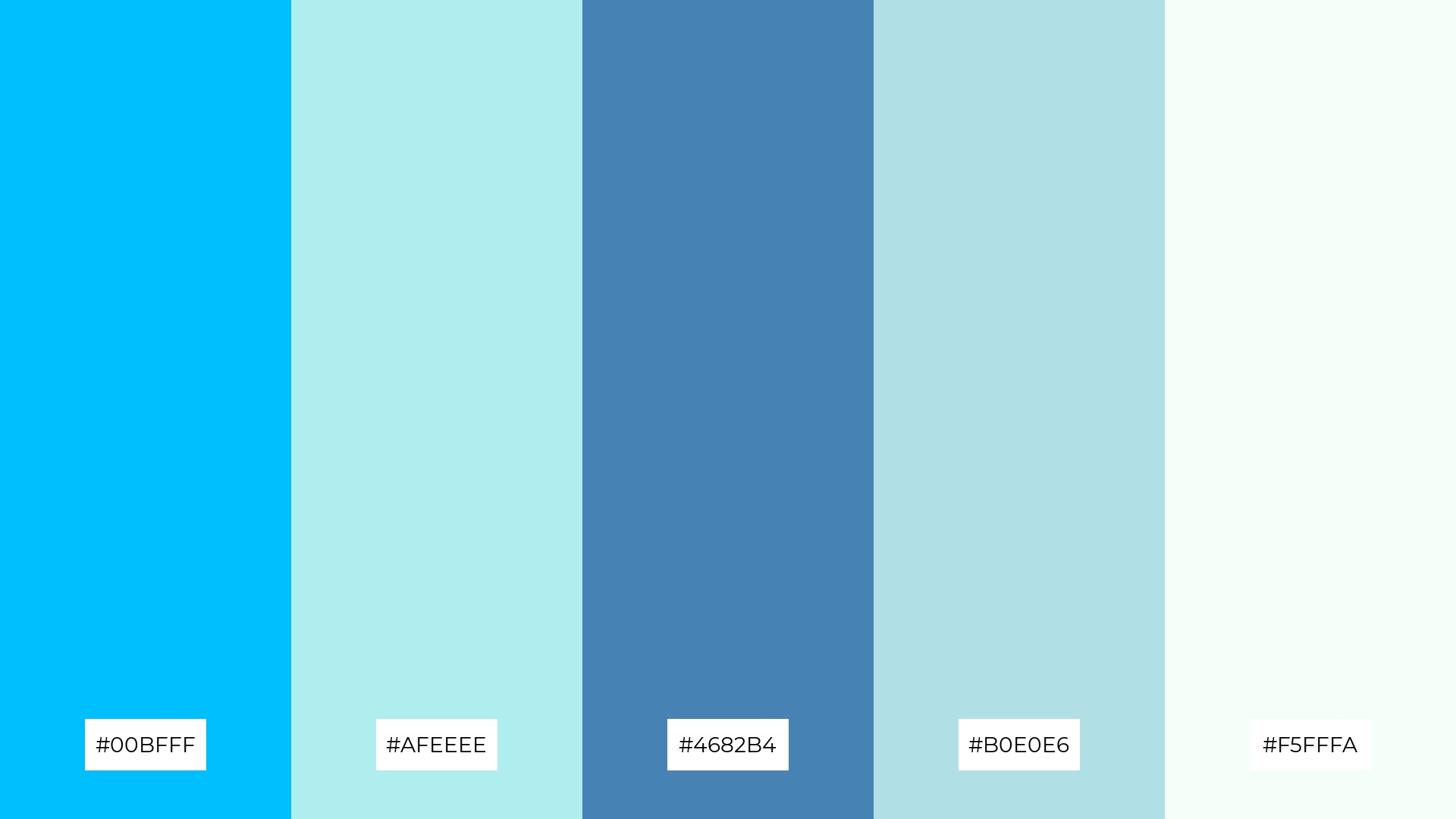 The Best 15 Blue Cyan Color Palette Combinations
