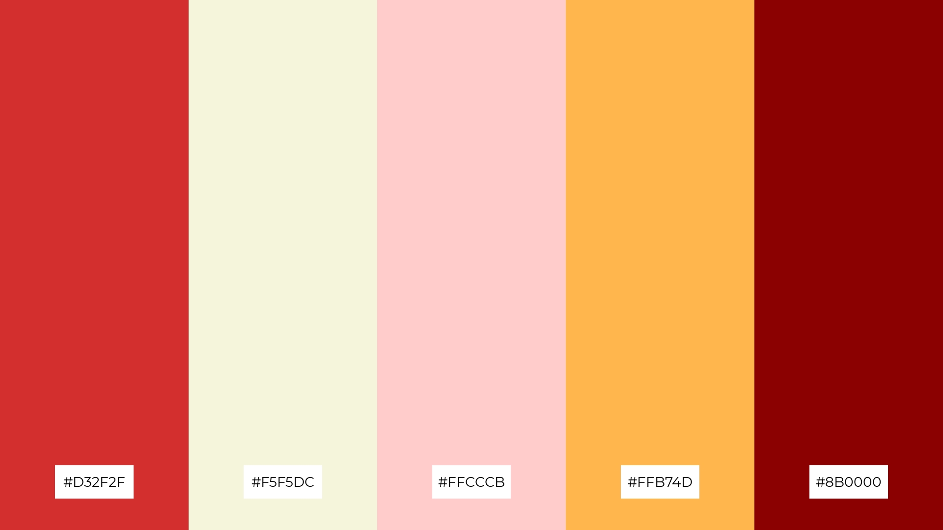 The Best 15 Red Cream Color Palette Combinations
