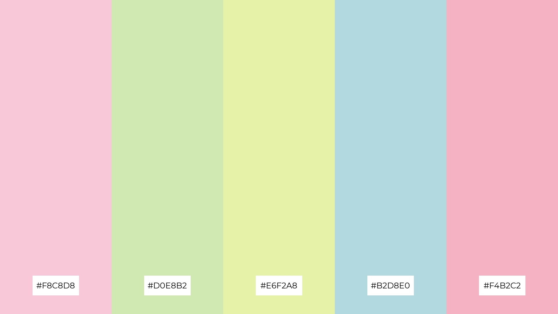 The Best 15 Pastel Pink Green Yellow Color Palette Combinations
