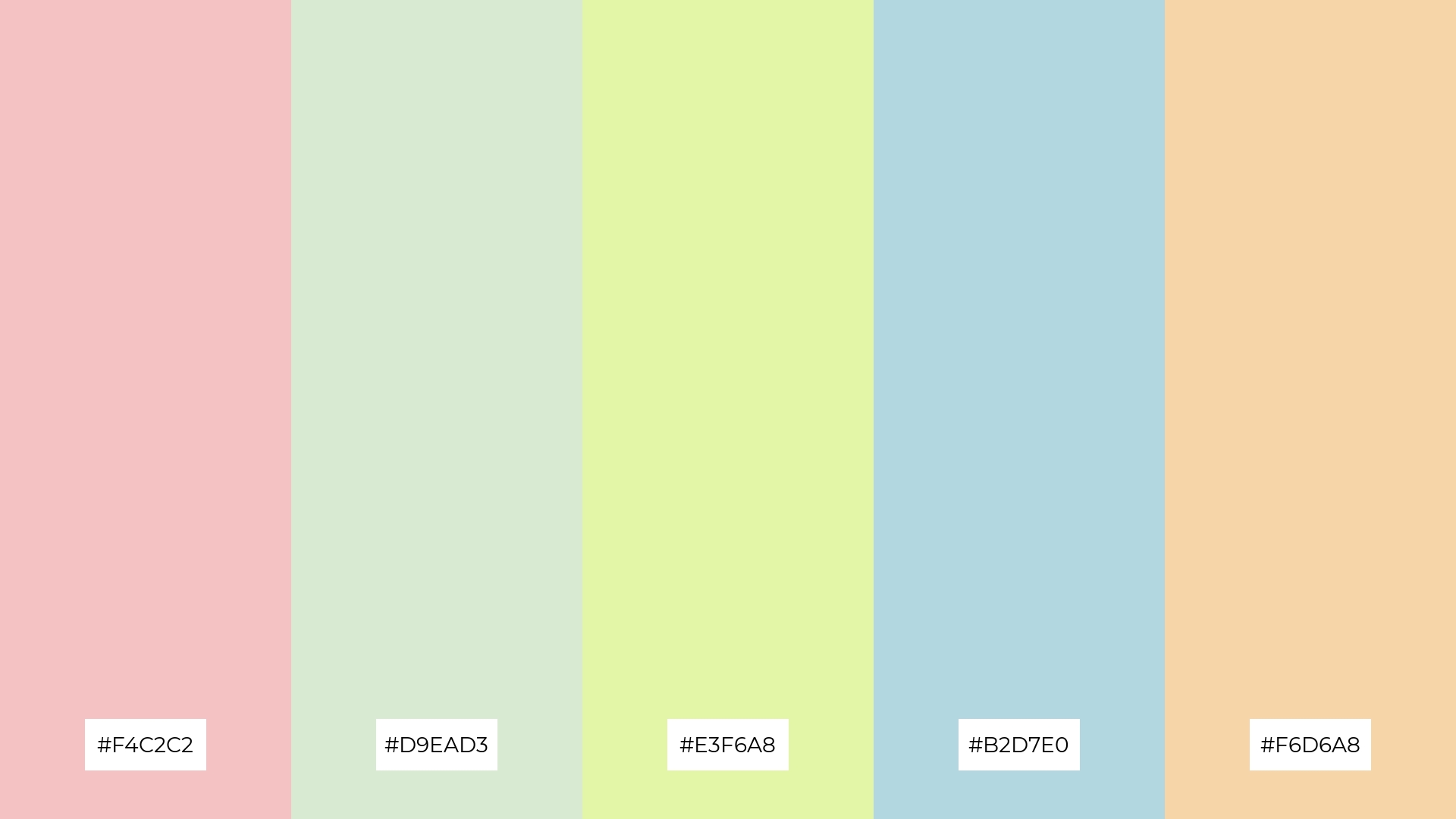 The Best 15 Pastel Pink Green Yellow Color Palette Combinations