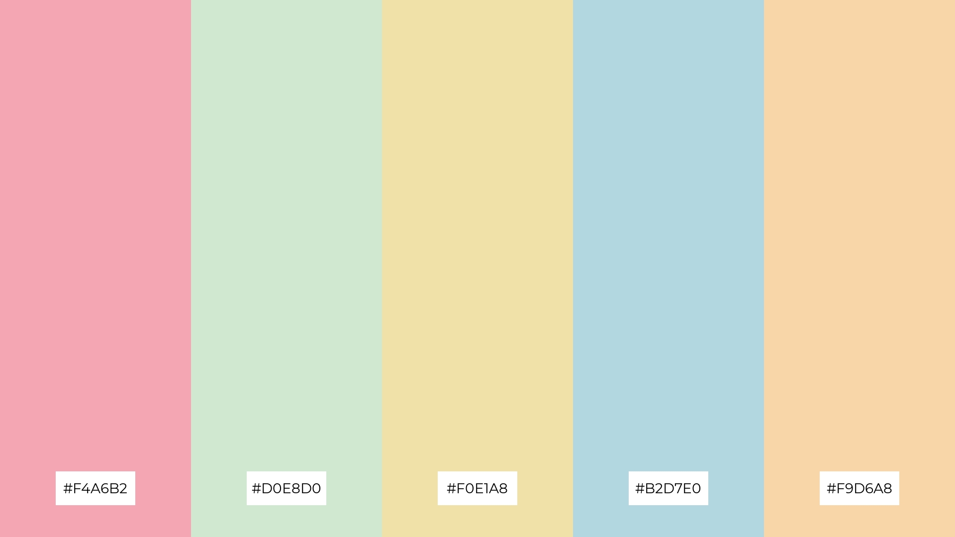 The Best 15 Pastel Pink Green Yellow Color Palette Combinations