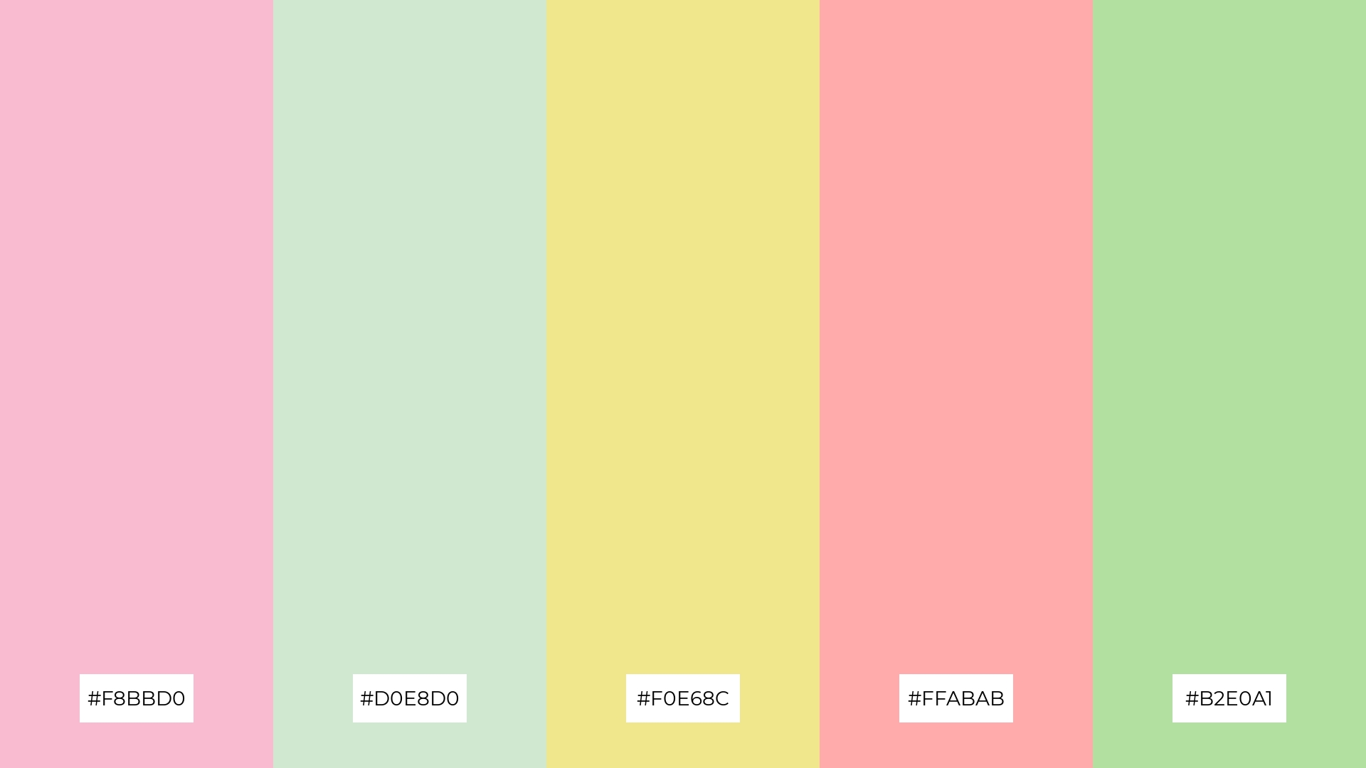 The Best 15 Pastel Pink Green Yellow Color Palette Combinations