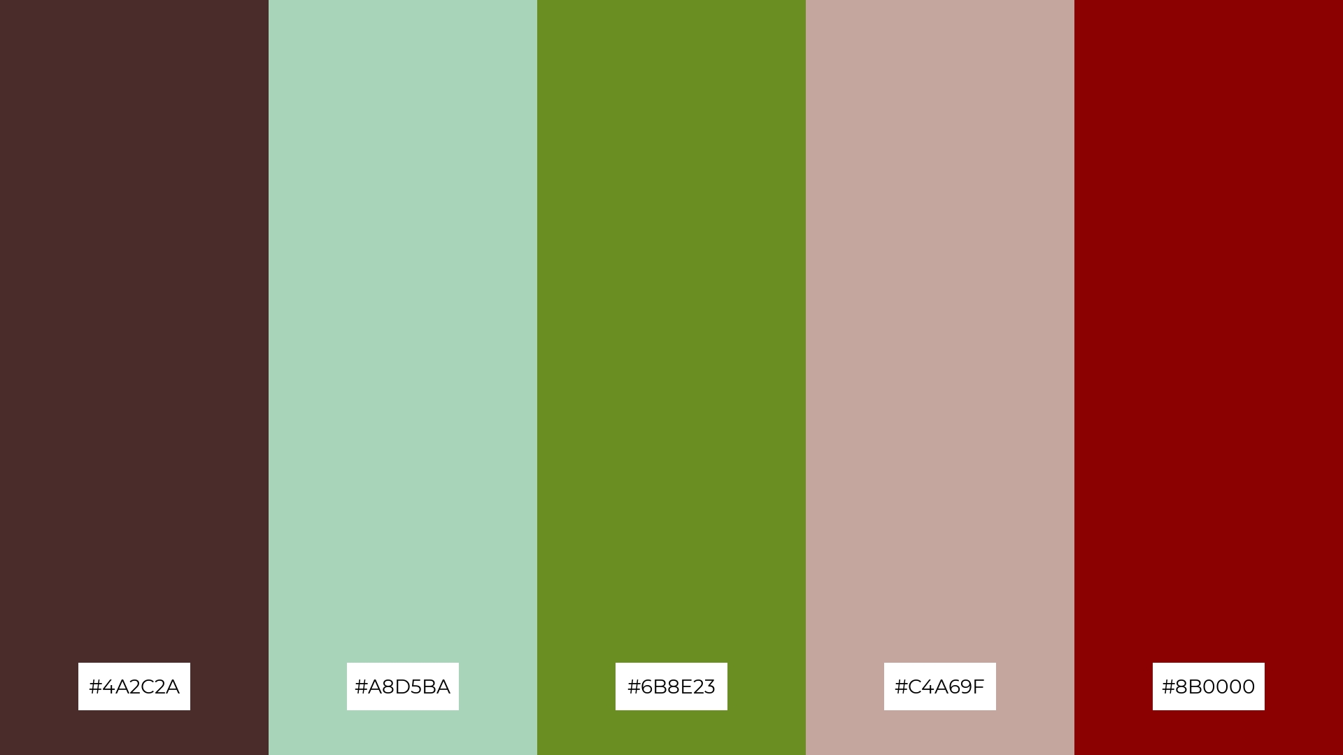 The Best 15 Green Maroon Color Palette Combinations