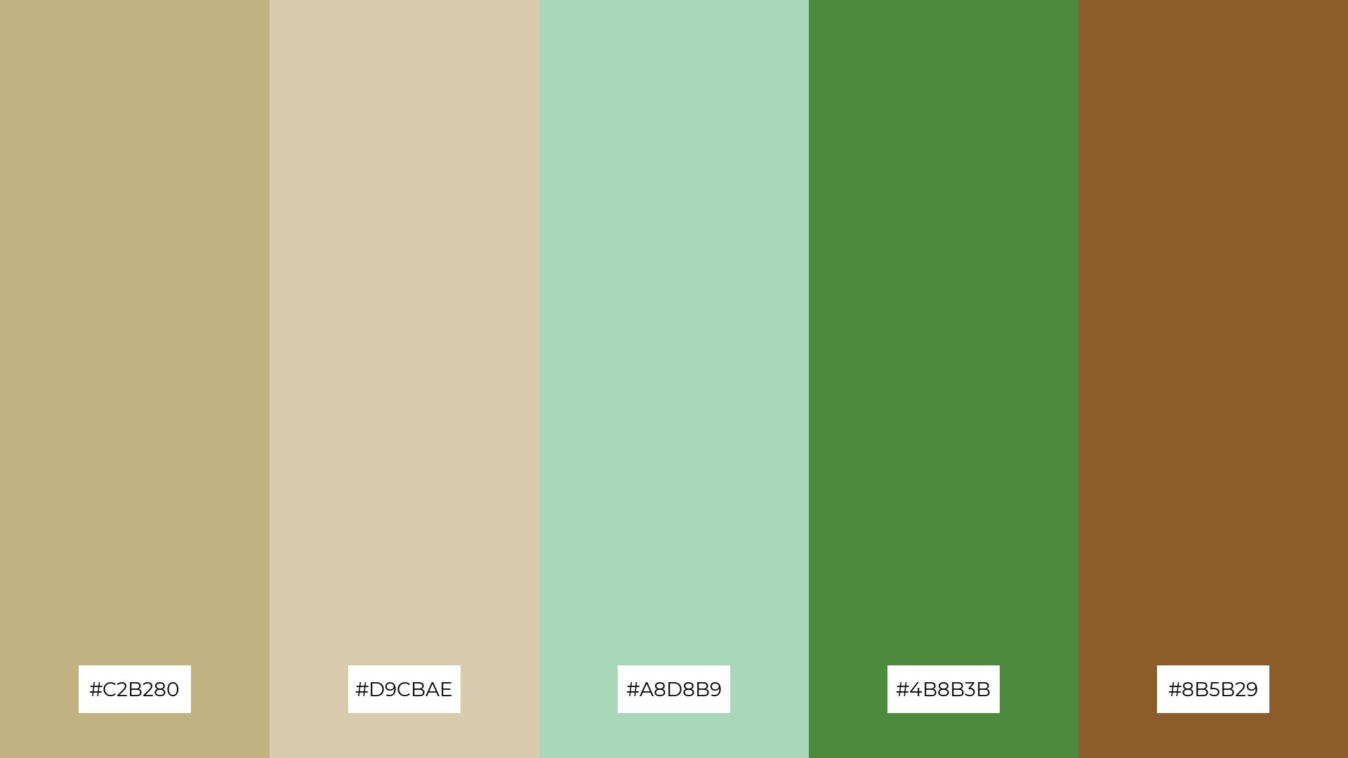 The Best 15 Green Khaki Color Palette Combinations