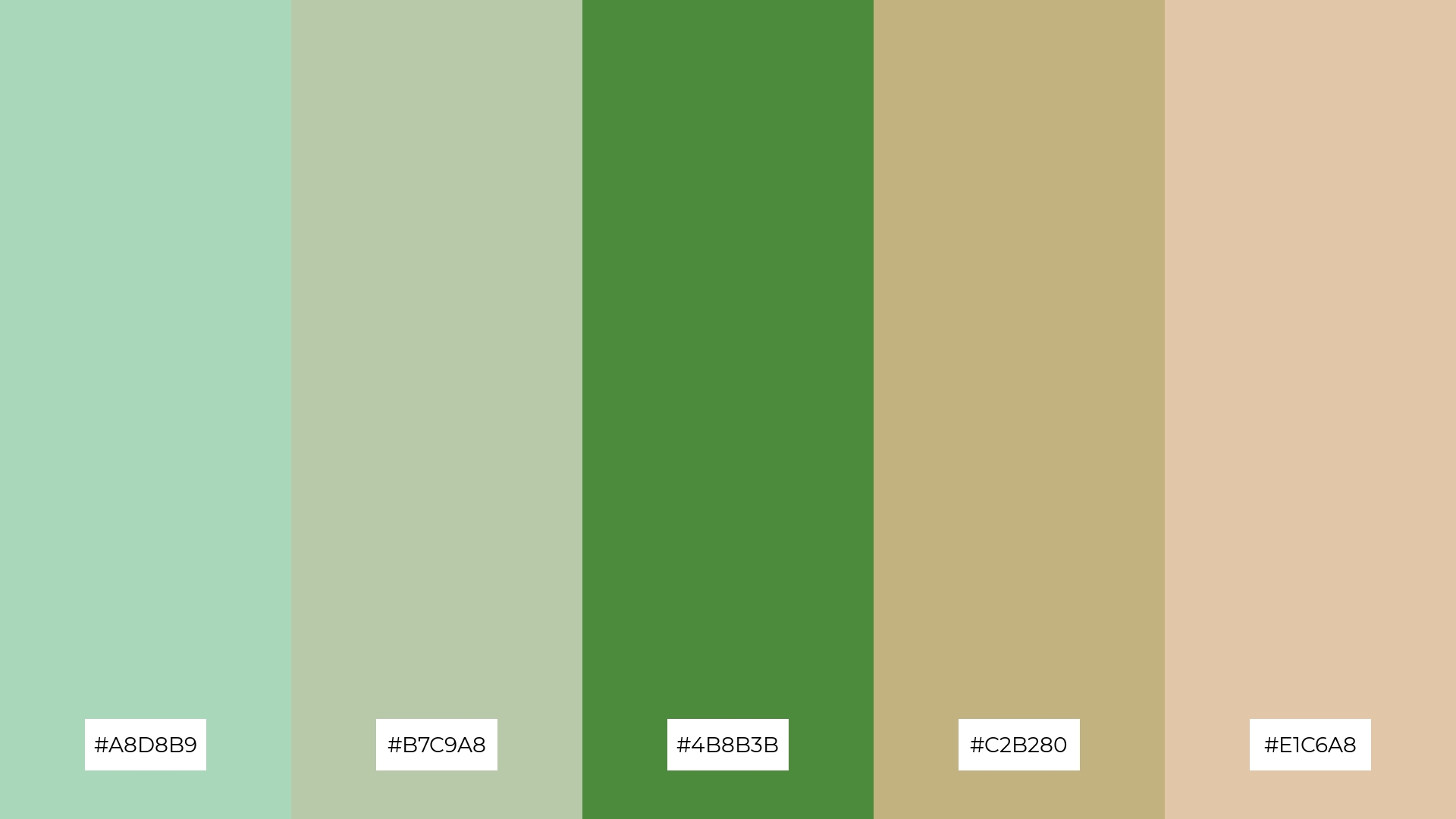 The Best 15 Green Khaki Color Palette Combinations