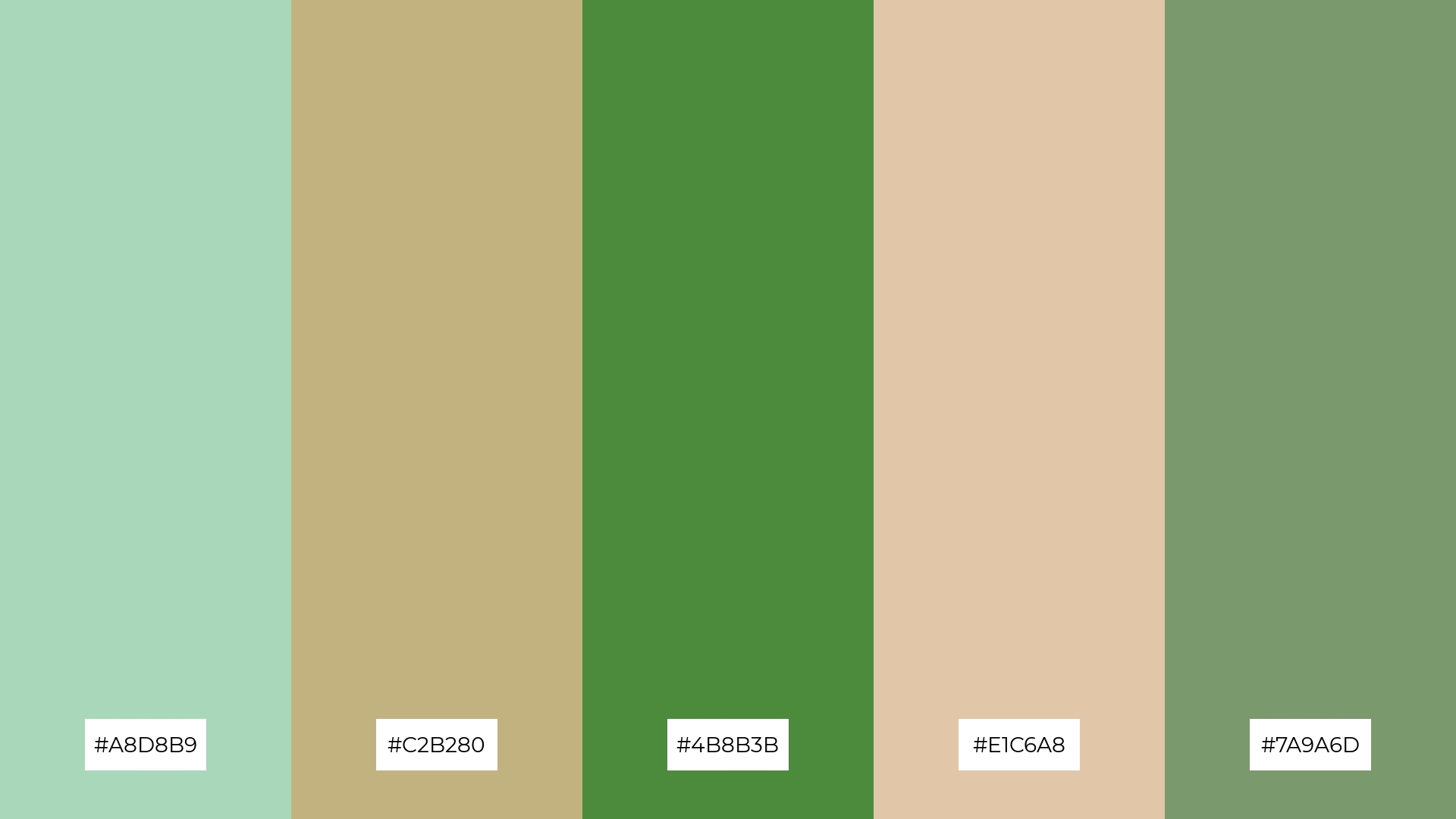 The Best 15 Green Khaki Color Palette Combinations
