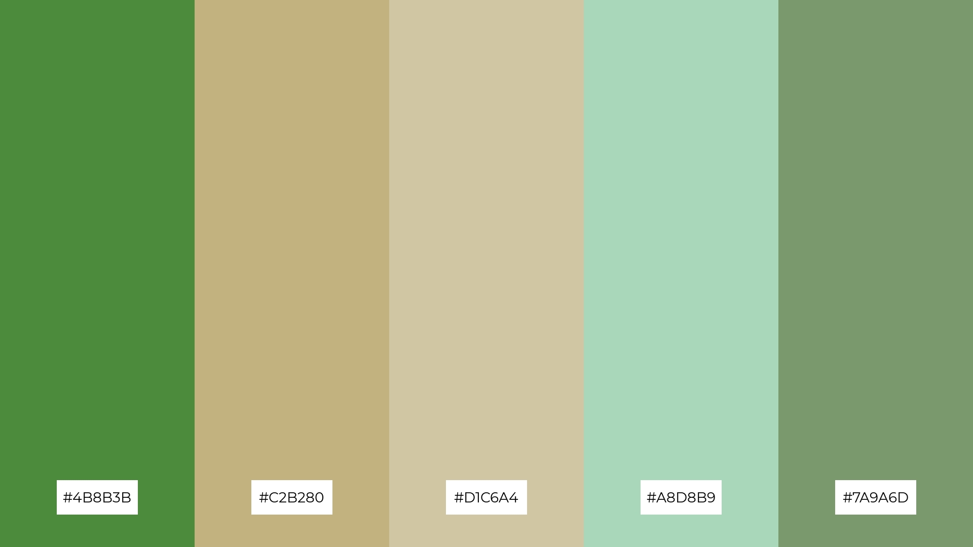 The Best 15 Green Khaki Color Palette Combinations
