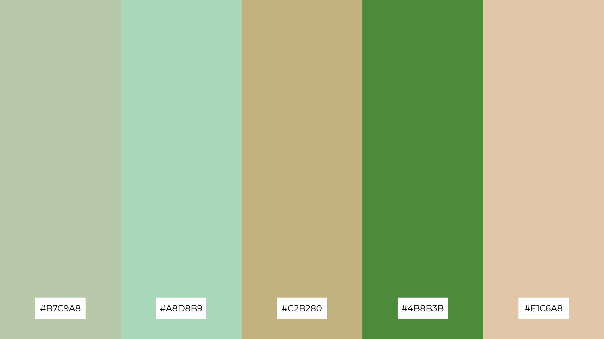 The Best 15 Green Khaki Color Palette Combinations