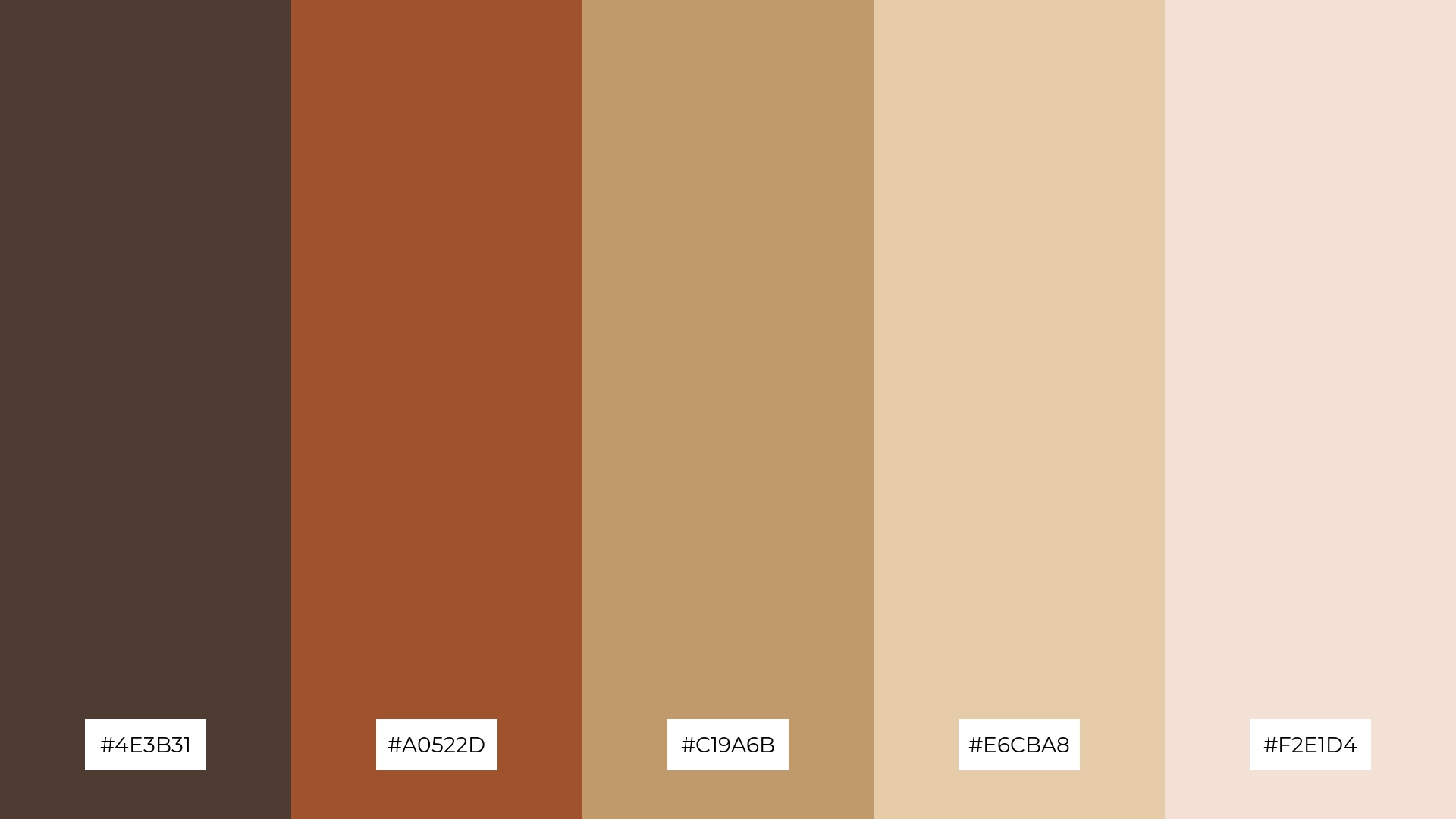 The Best 15 Brown Copper Color Palette Combinations