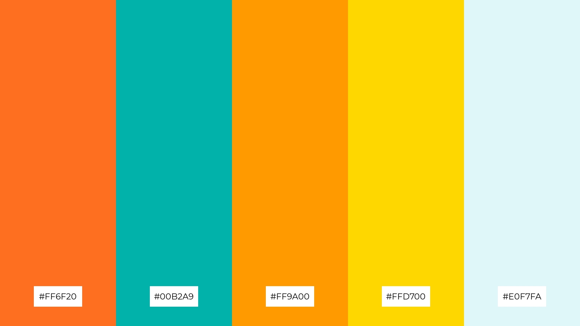 The Best 15 Orange Cyan Color Palette Combinations