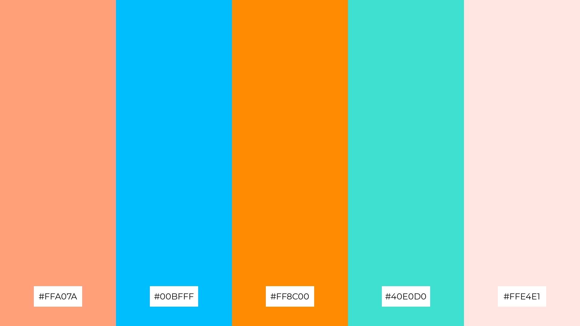The Best 15 Orange Cyan Color Palette Combinations