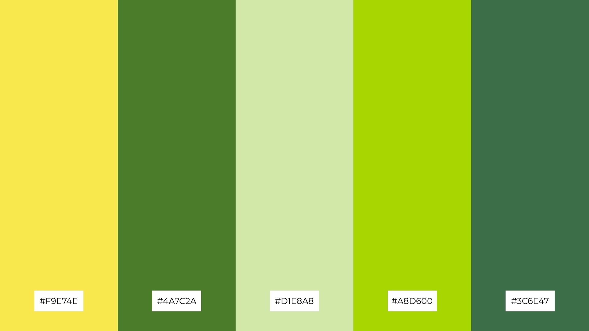 The Best 15 Yellow Dark Green Color Palette Combinations