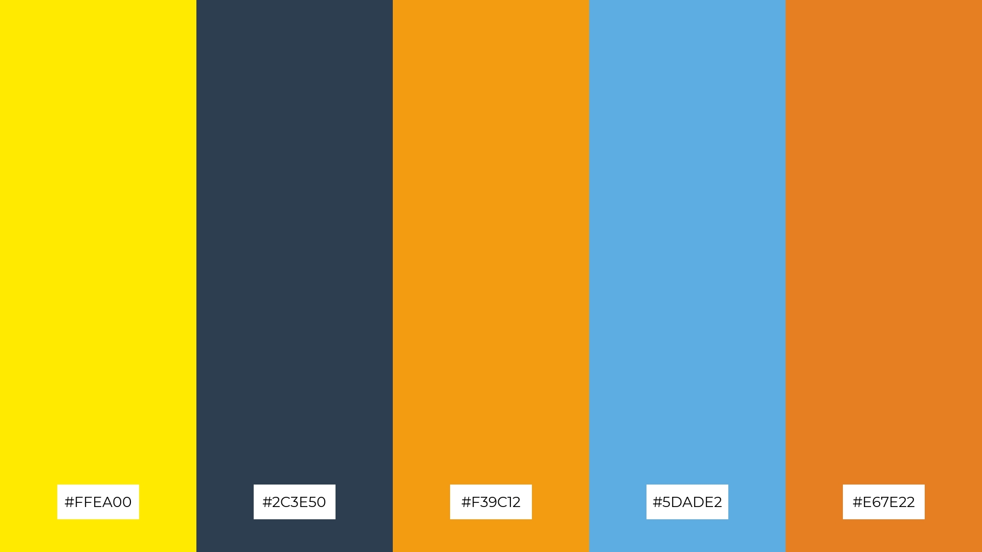 The Best 15 Yellow Dark Blue Color Palette Combinations