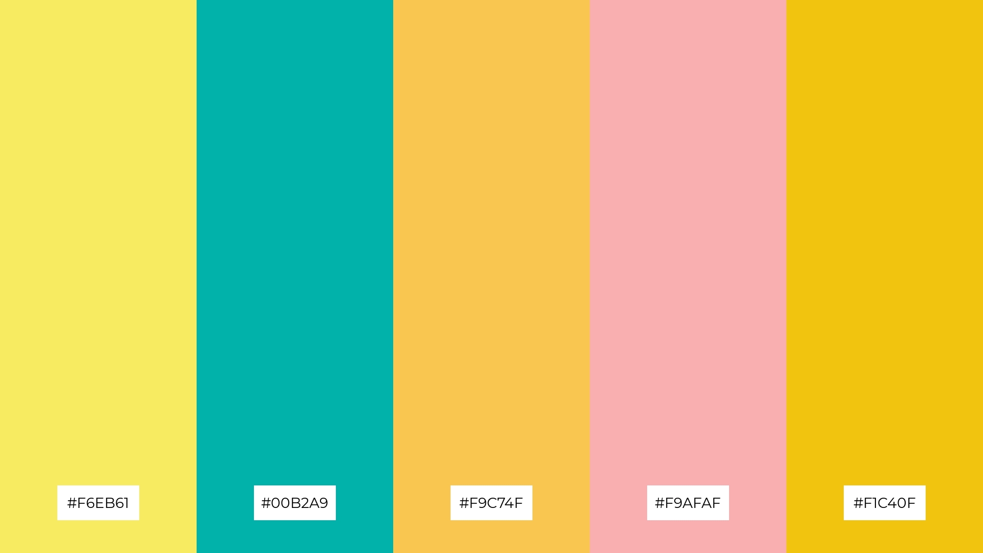 The Best 15 Yellow Turquoise Color Palette Combinations