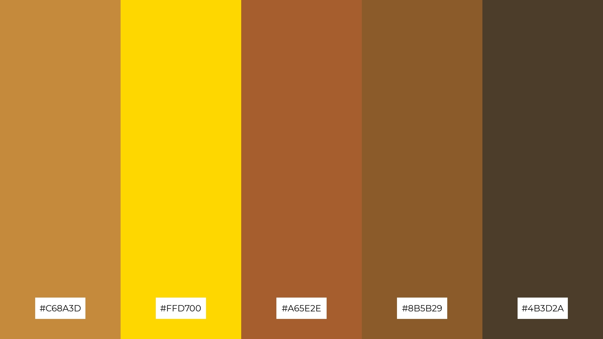 The Best 15 Gold Bronze Color Palette Combinations