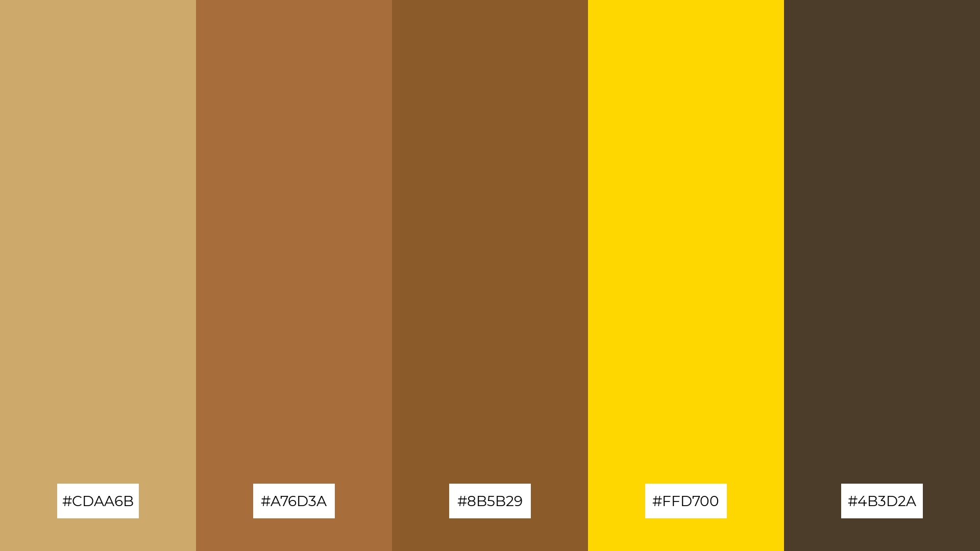 The Best 15 Gold Bronze Color Palette Combinations