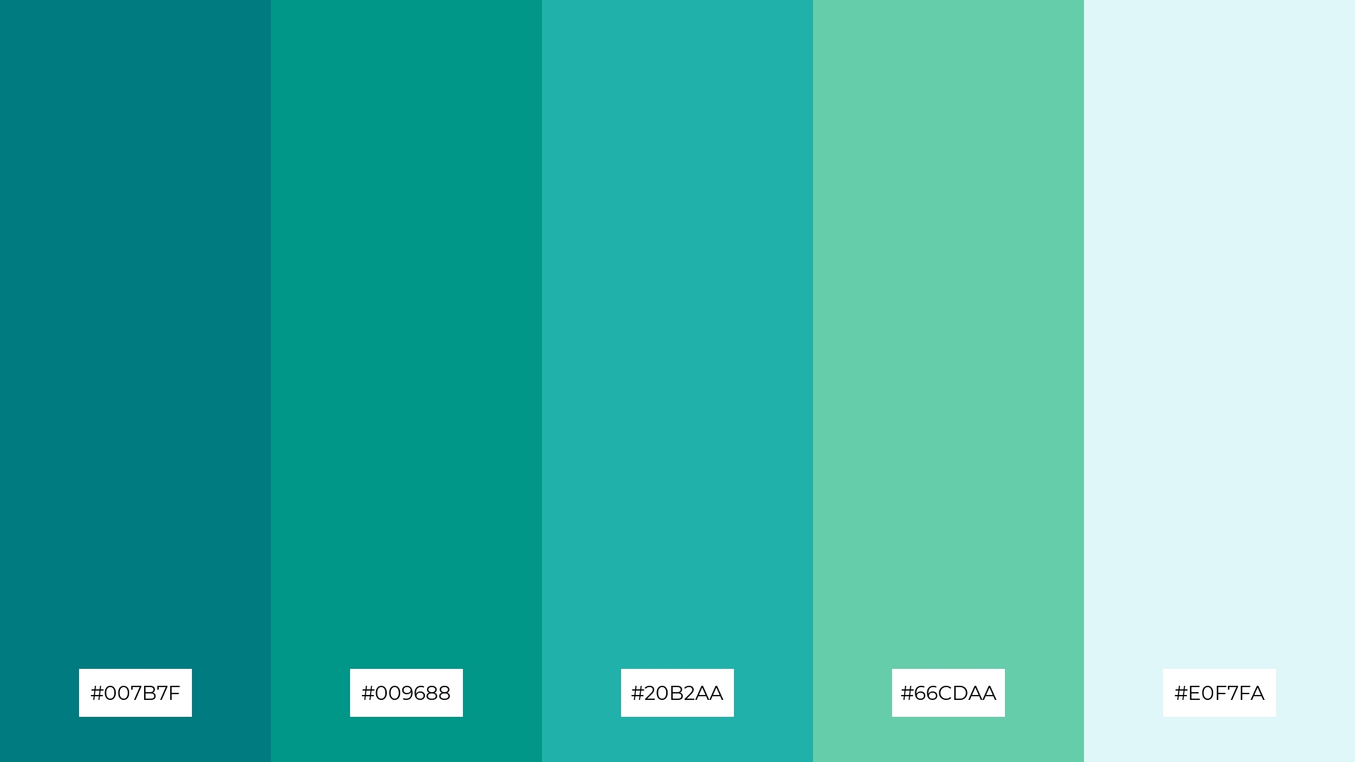 The Best 15 Teal Green Blue Color Palette Combinations