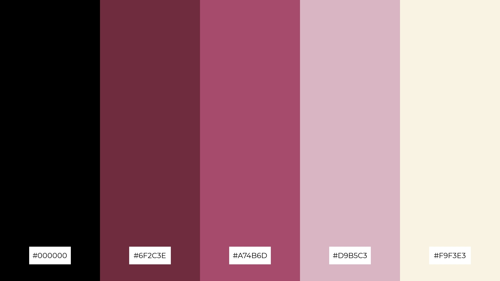 The Best 15 Black Burgundy Color Palette Combinations