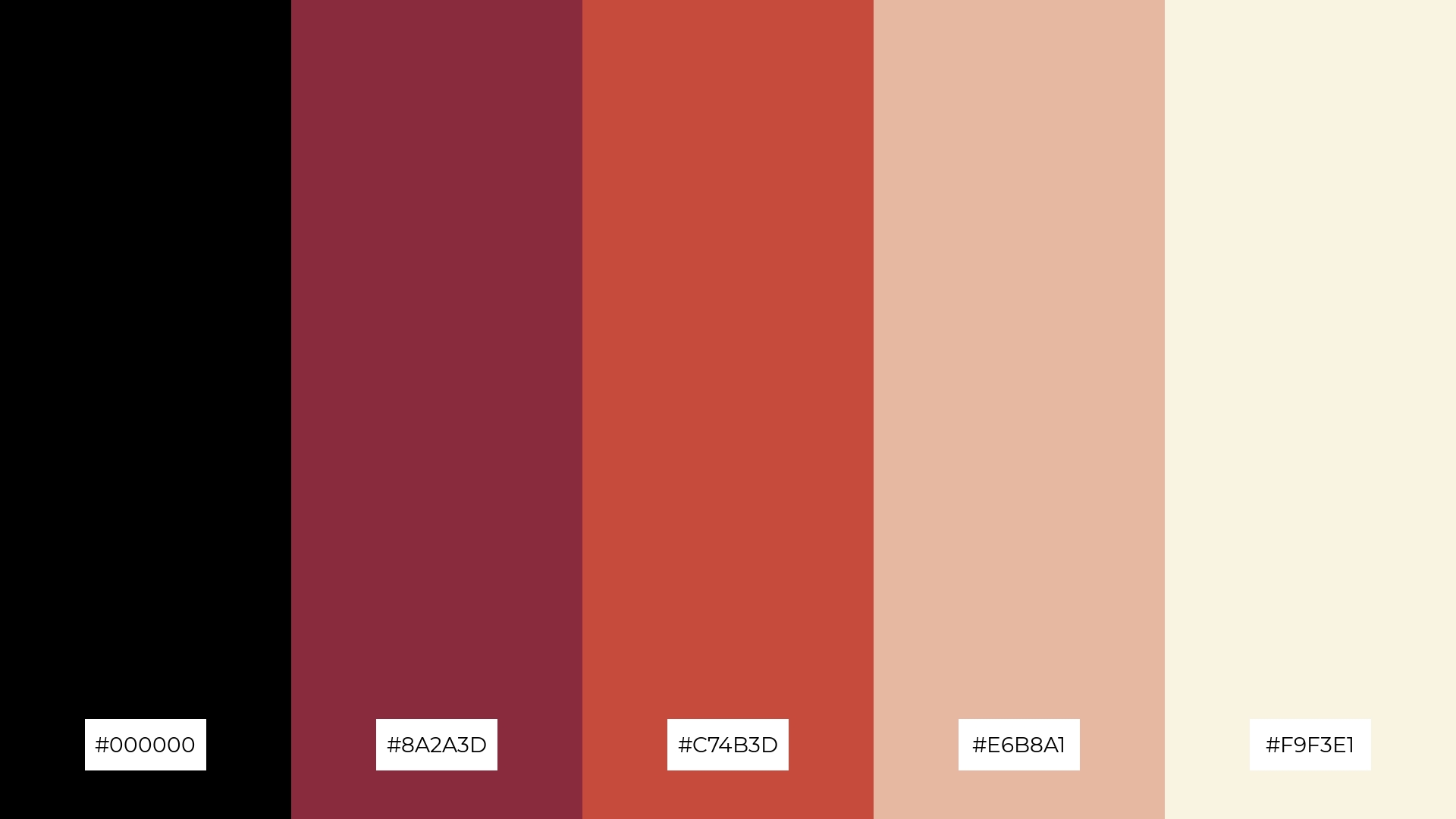 The Best 15 Black Burgundy Color Palette Combinations