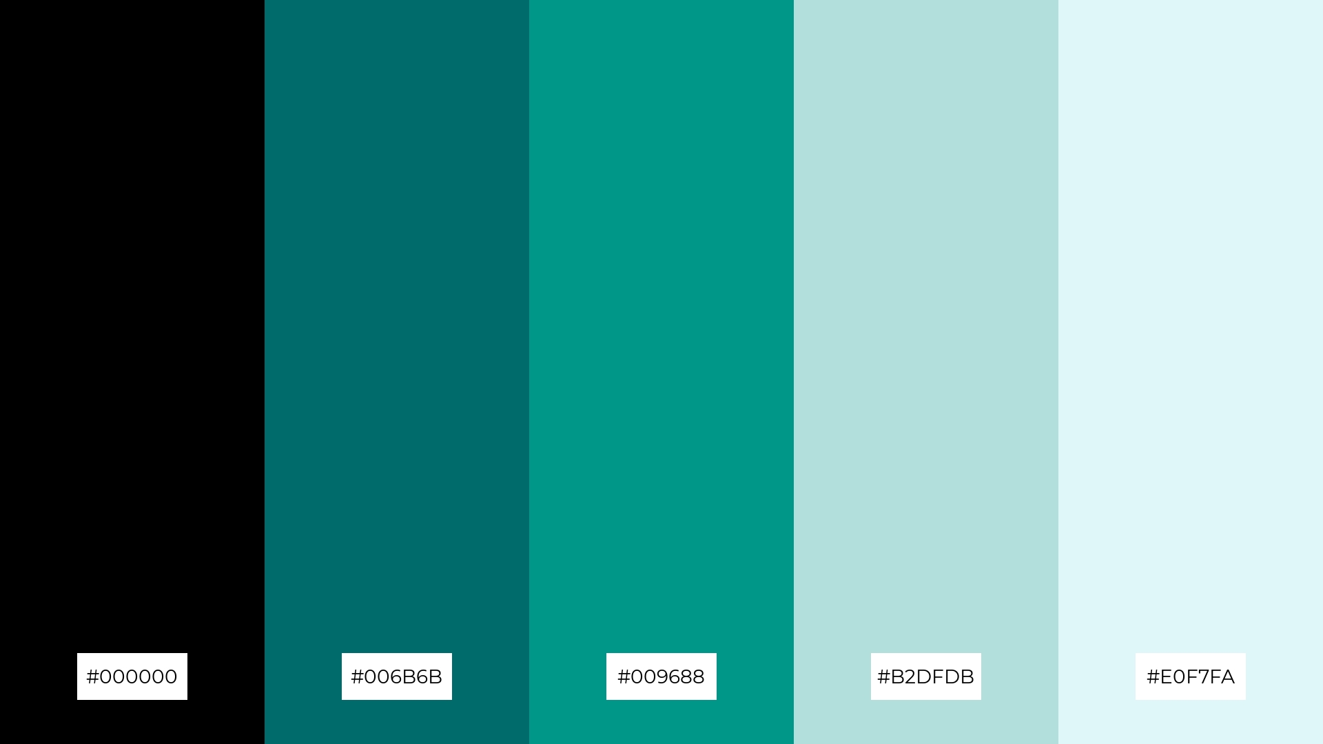 The Best 15 Black Green Blue Color Palette Combinations