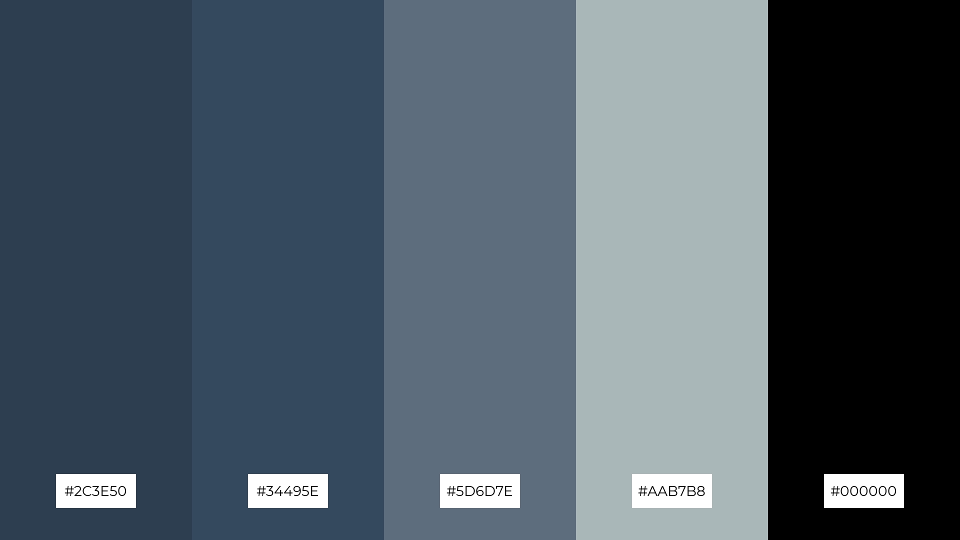 The Best 15 Black Blue Gray Color Palette Combinations
