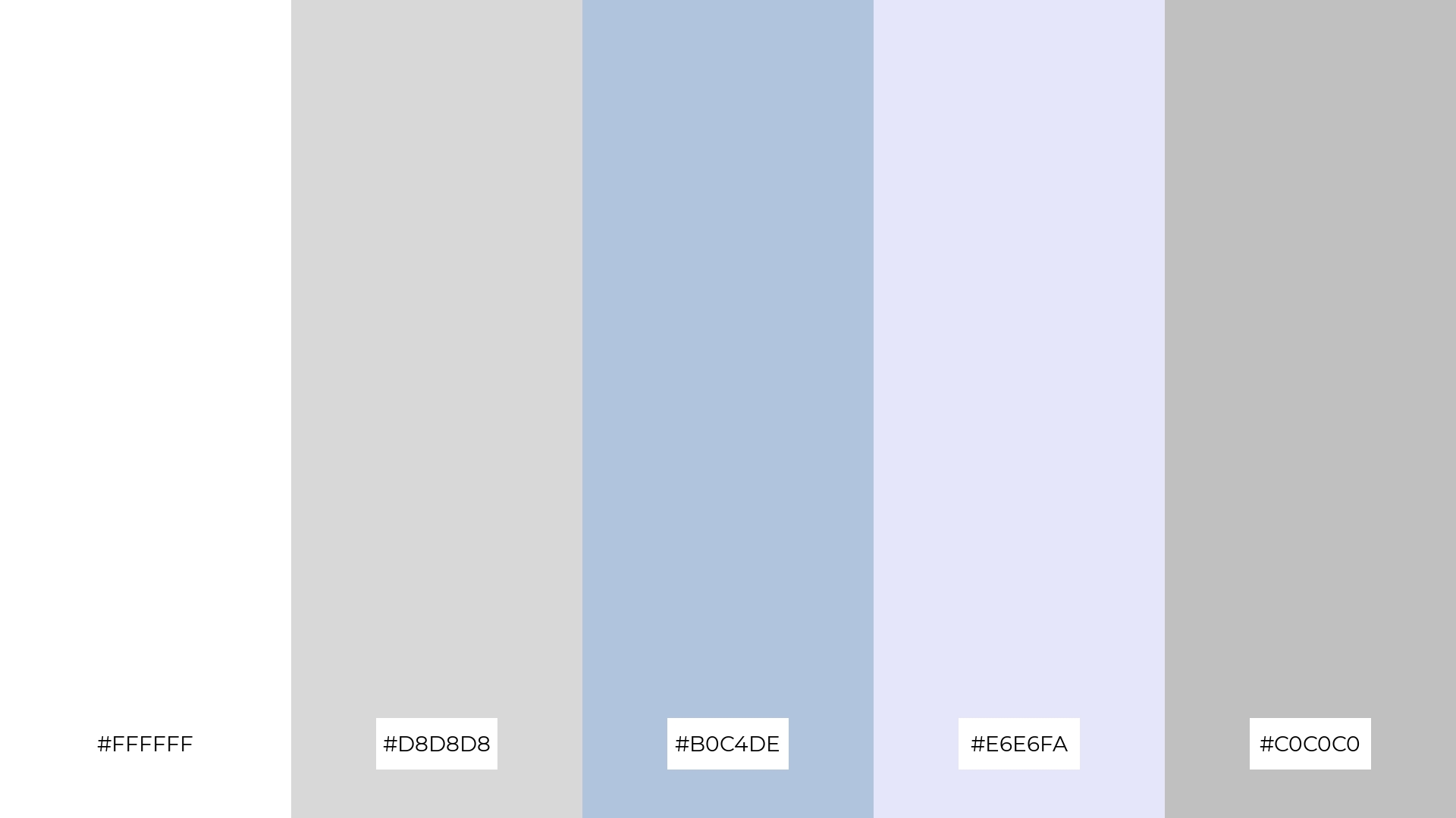 The Best 15 White Silver Color Palette Combinations