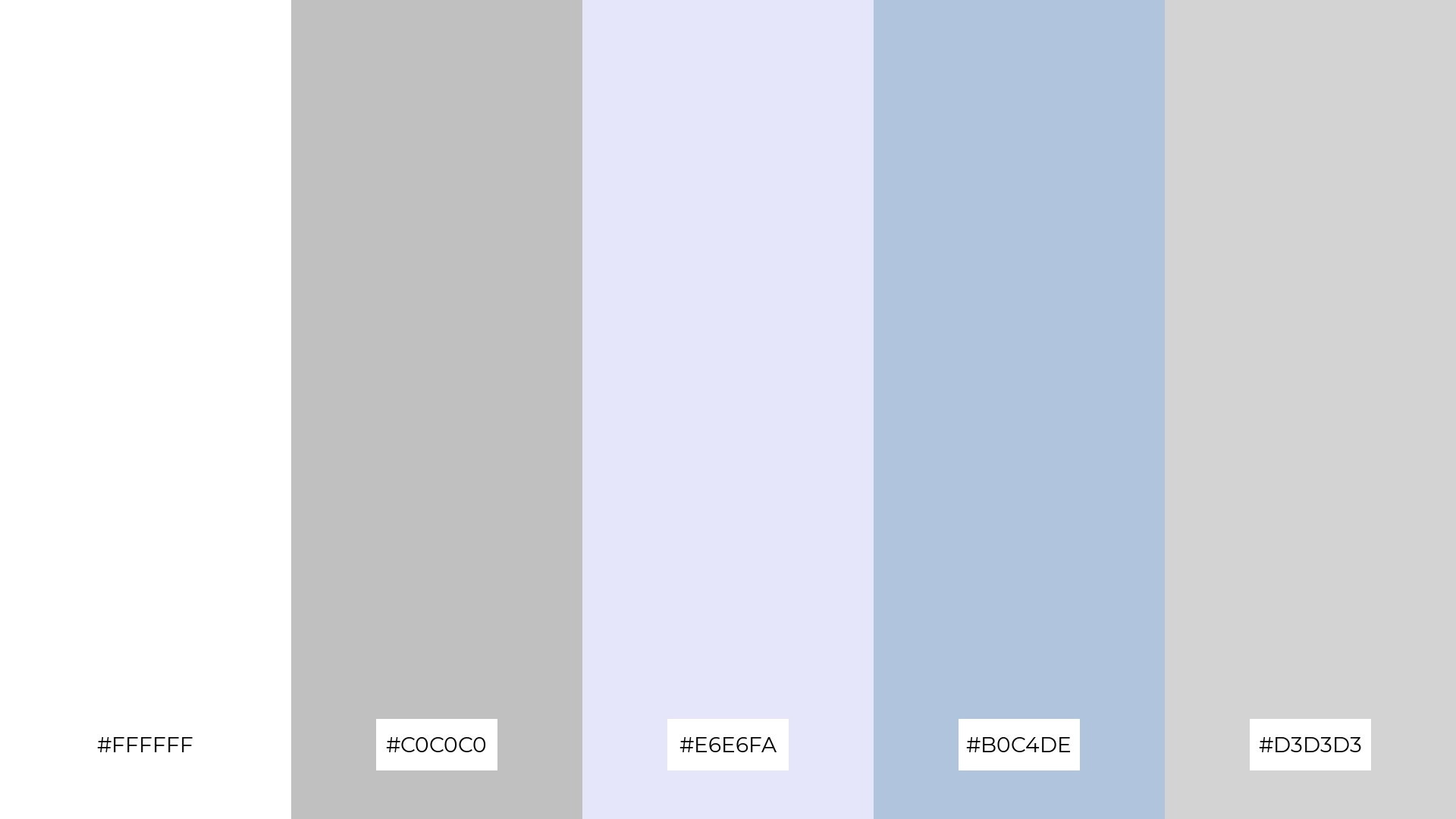 The Best 15 White Silver Color Palette Combinations