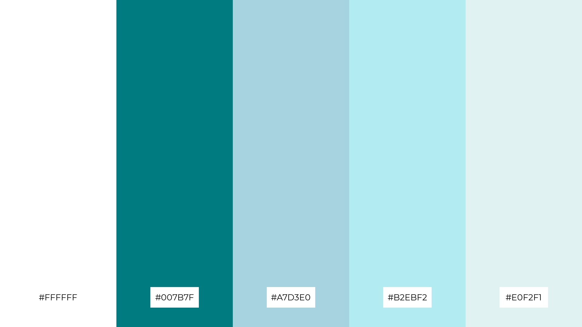 The Best 15 White Green Blue Color Palette Combinations