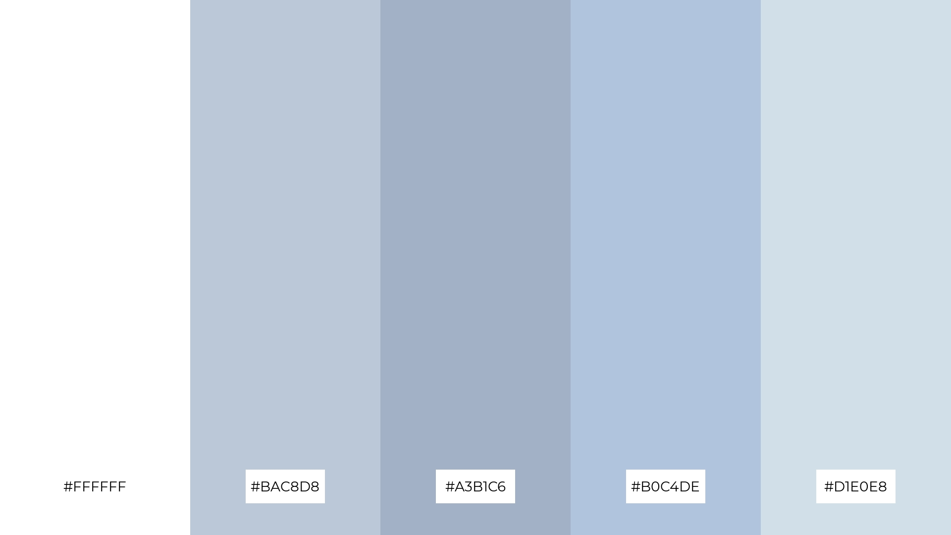 The Best 15 White Blue Gray Color Palette Combinations