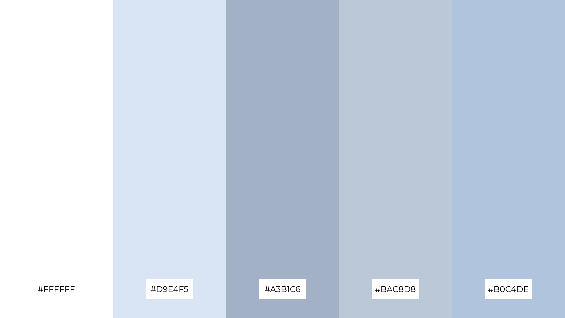 The Best 15 White Blue Gray Color Palette Combinations