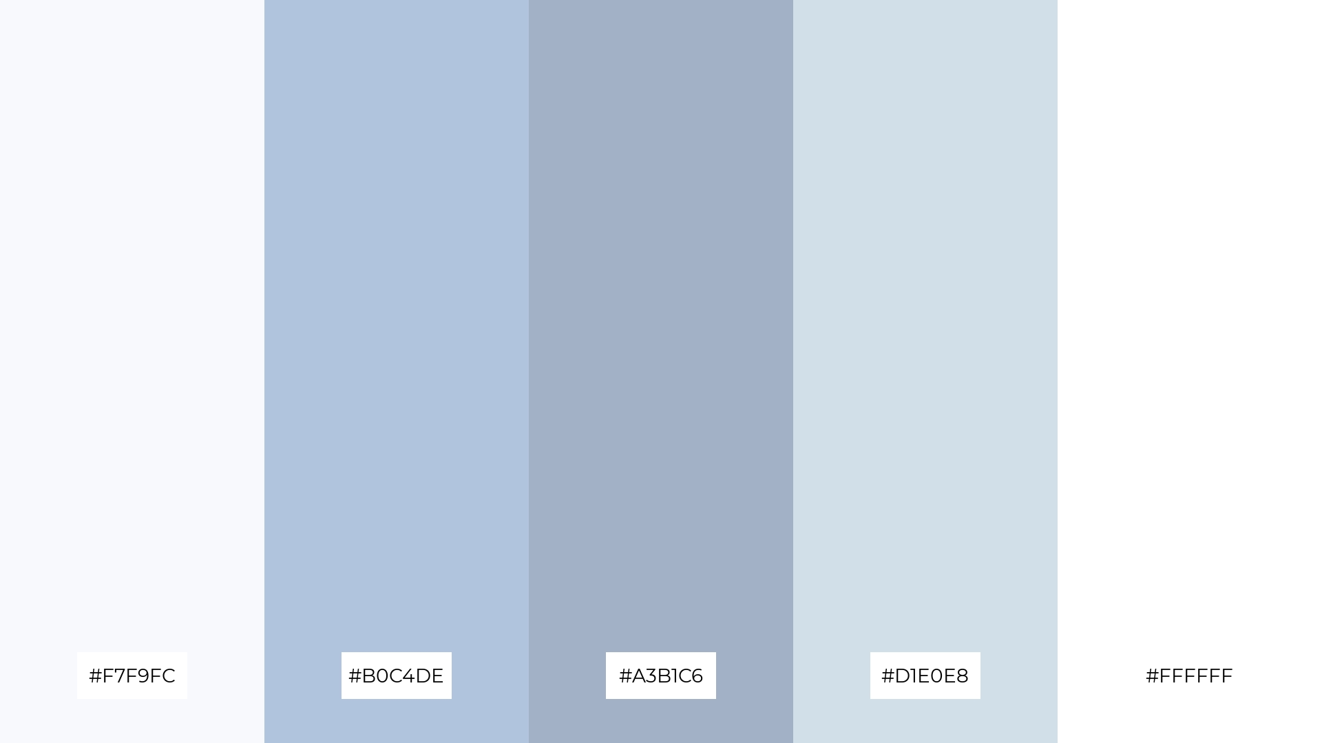 The Best 15 White Blue Gray Color Palette Combinations
