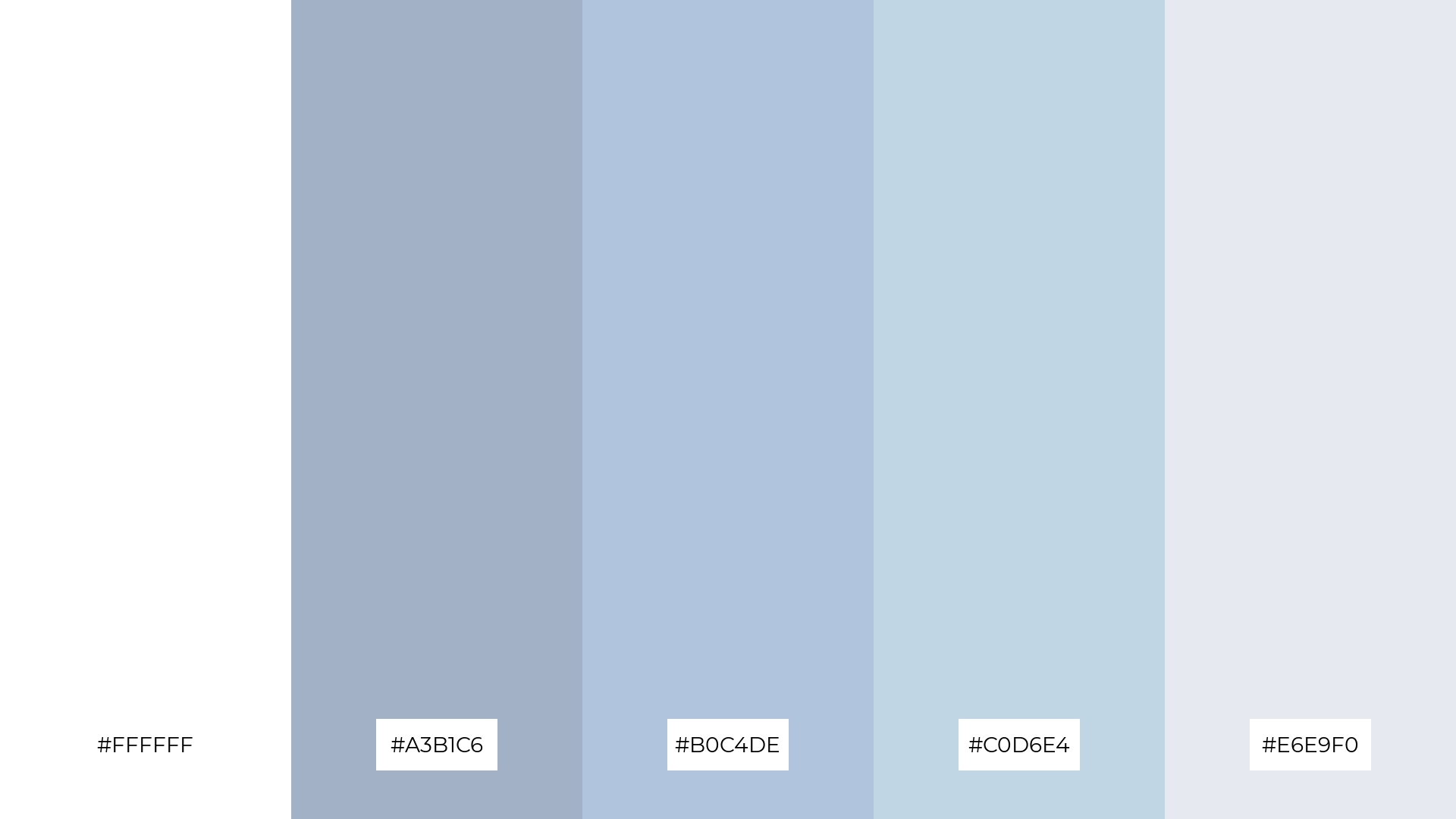 The Best 15 White Blue Gray Color Palette Combinations