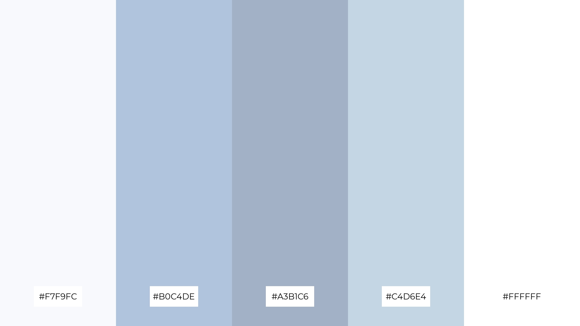 The Best 15 White Blue Gray Color Palette Combinations