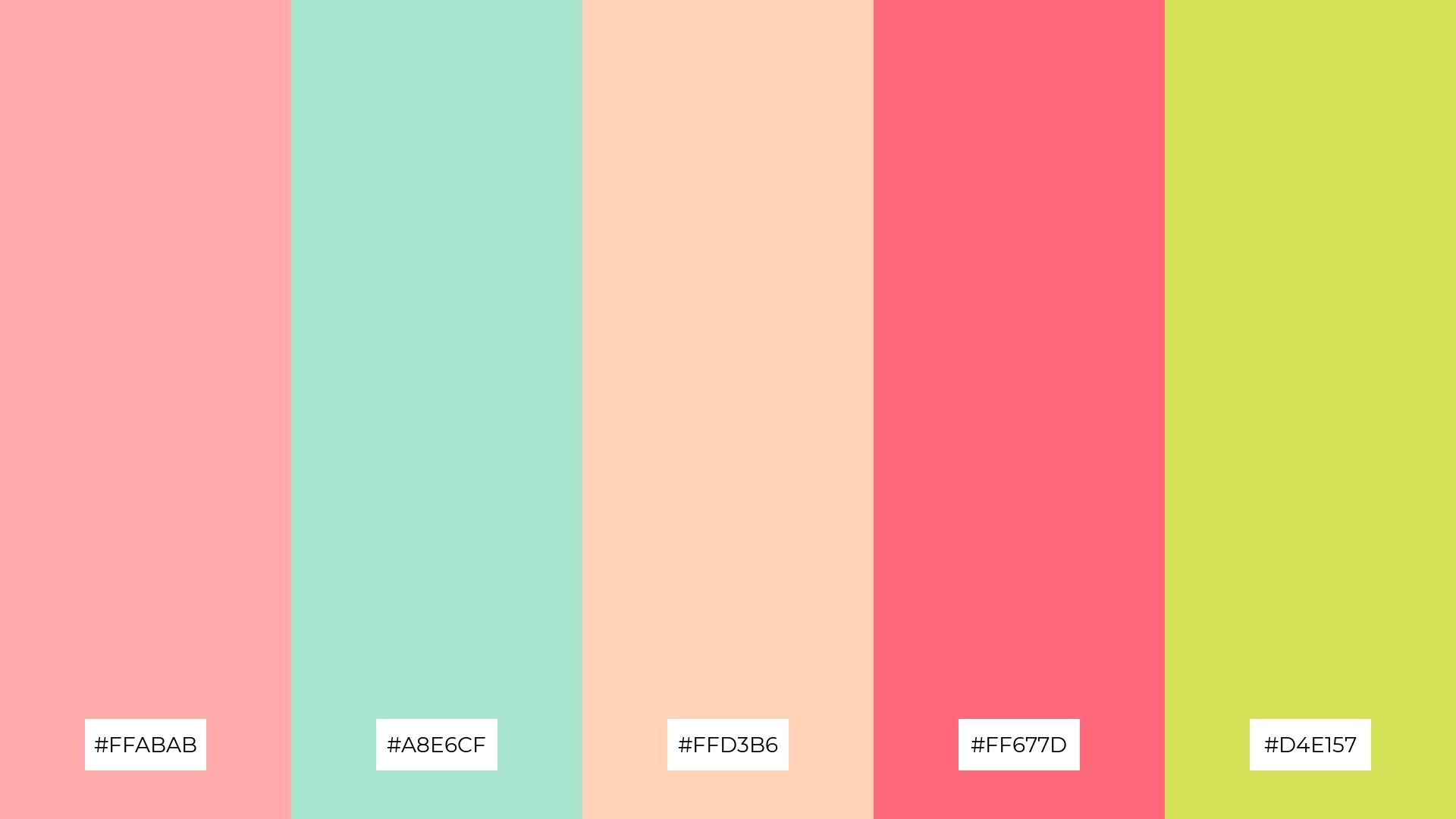 The Best 15 Peach Mint Color Palette Combinations