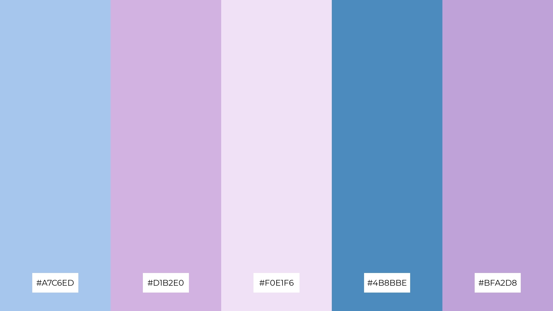 The Best 15 Blue Lilac Color Palette Combinations