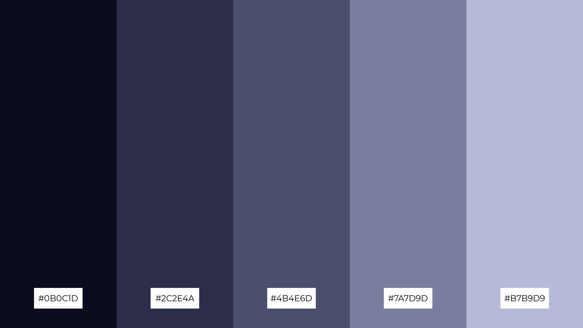The Best 15 Starry Sky Color Palette Combinations