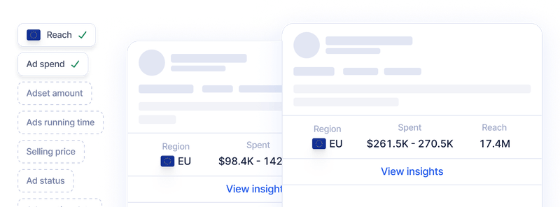 Ad Library - Browse Winning Products By Ad Spend