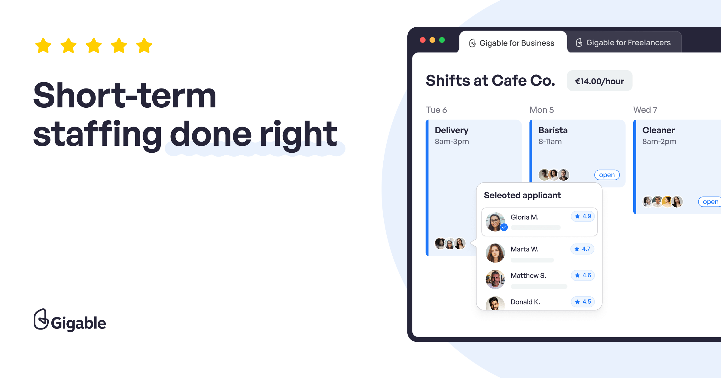 Gigable | The All-in-One Platform for Short-Term Staffing and ...