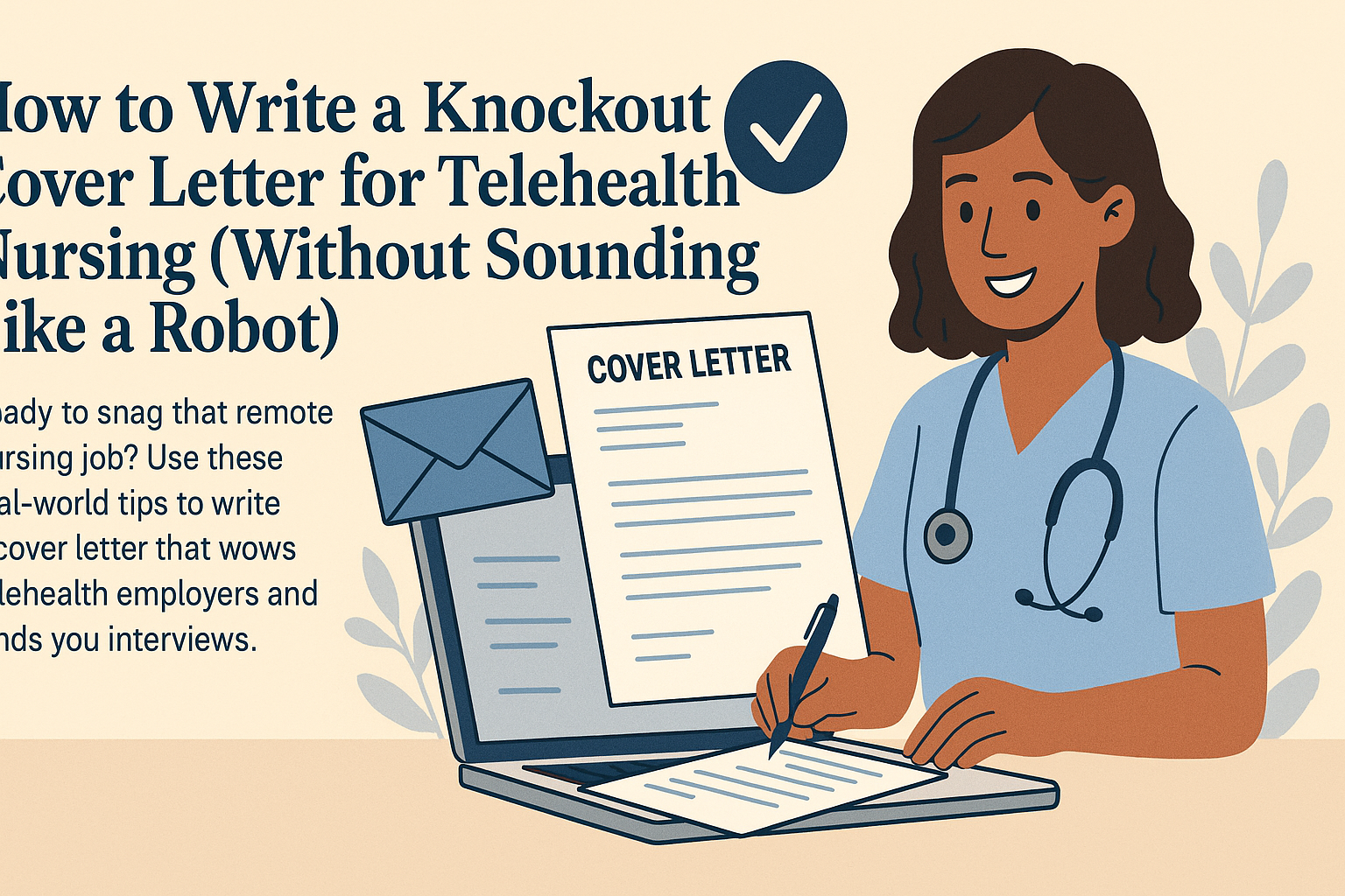 How to Write a Knockout Cover Letter for Telehealth Nursing (Without ...