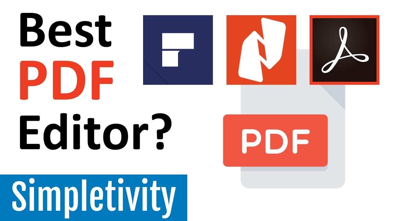 Which PDF Editor is Best? (Review & Compare) | Simpletivity