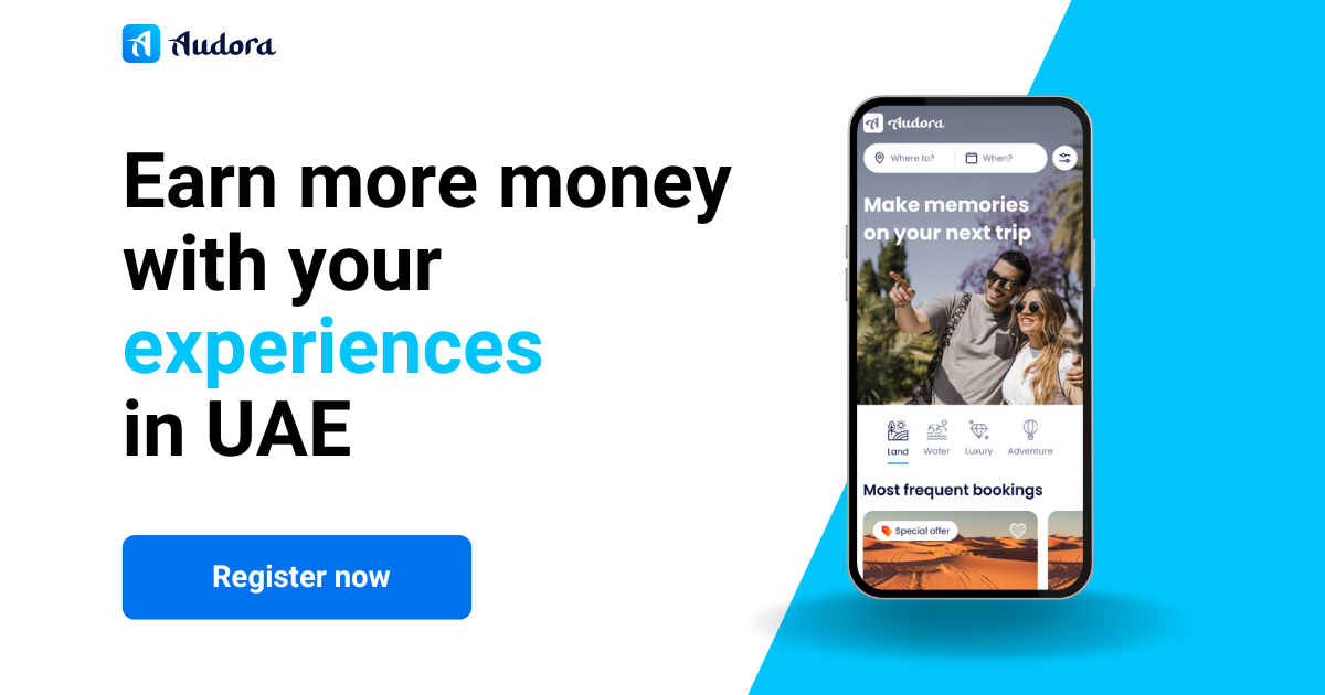 Sell Your Activity or Experience on Audora
