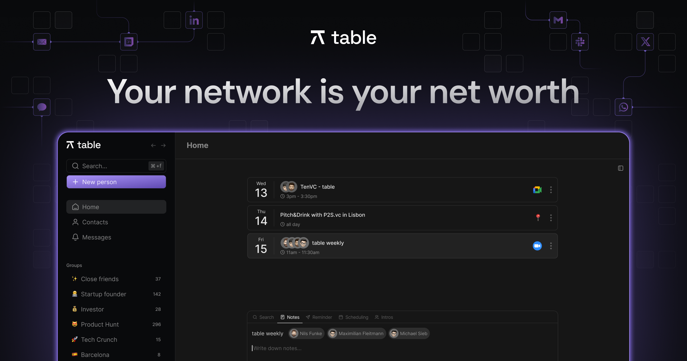 About – table
