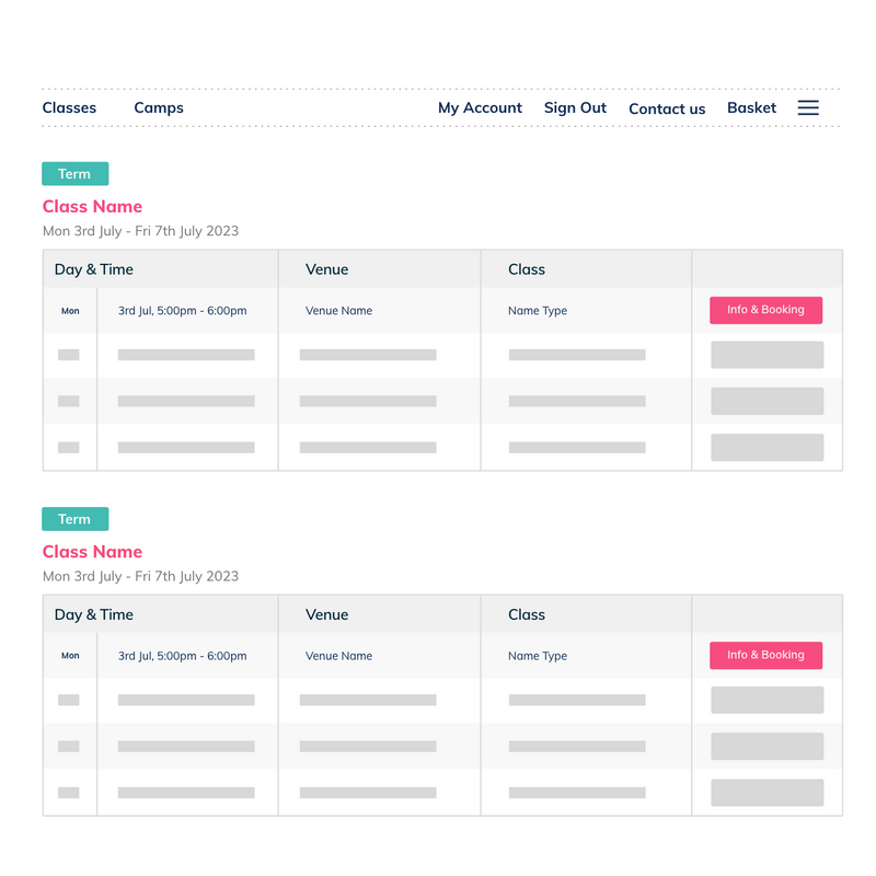 Kids’ Club Class Booking System | ClassForKids