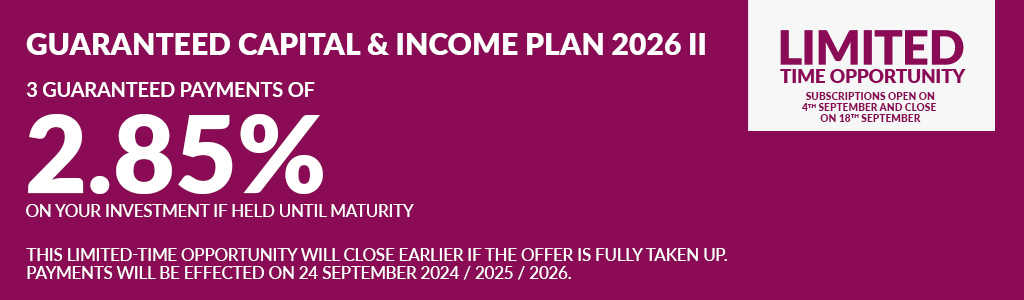 The Guaranteed Capital & Income Plan 2026 II now available from all BOV ...