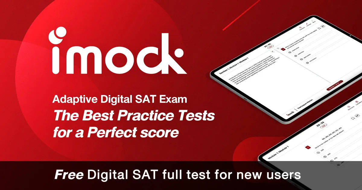 i-Mock: Adaptive Digital SAT Practice Tests | True Exam Day Experience